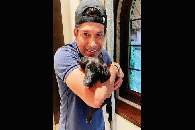 Sachin Tendulkar’s new ‘Paw’tner Spike makes social media debut - सचिन ...