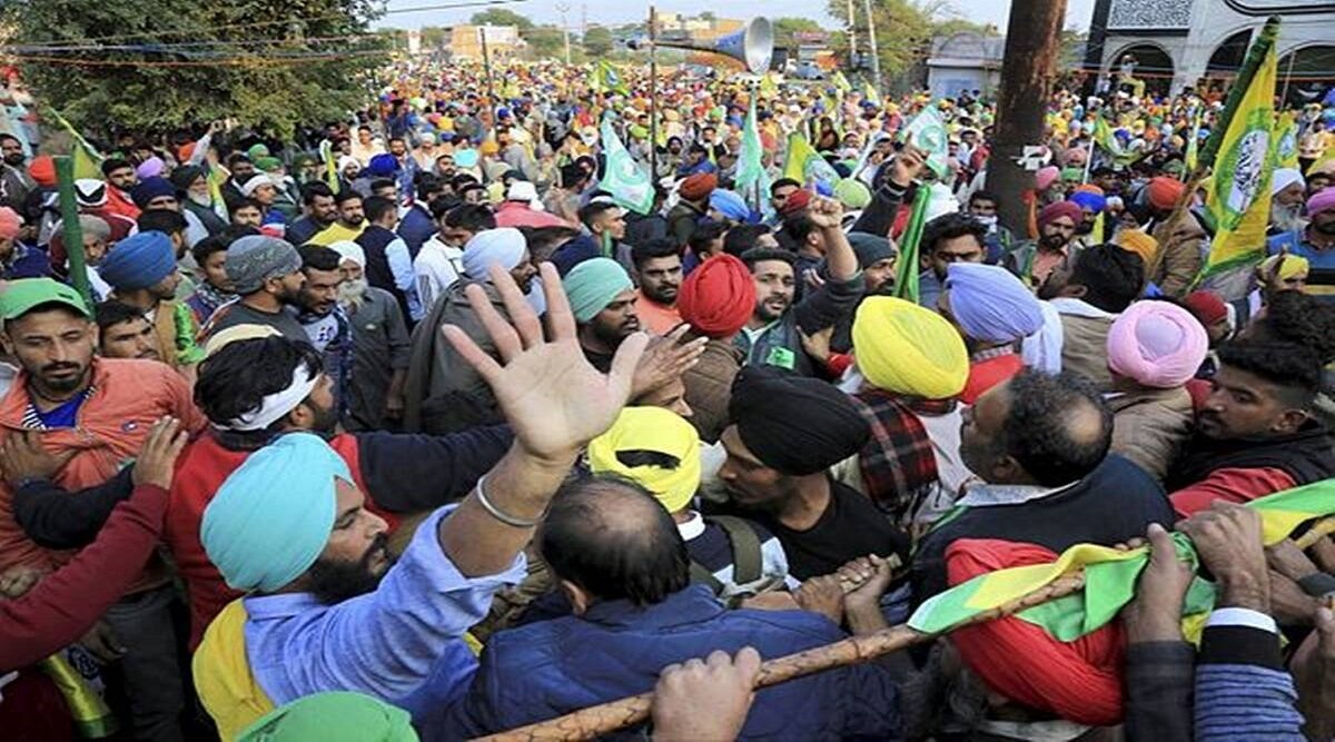 lakhimpur kheri farmer announces rail roko and mahapanchayat shoe thrown onakali leader sukhbir ...