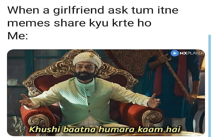 Baba Nirala of Ashram Web Series is very famous character, Such memes ...