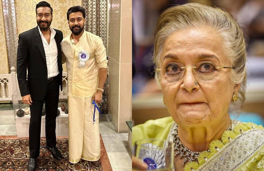 Ajay Devgan And South Superstar Surya Seen Happy but Asha parekh get ...