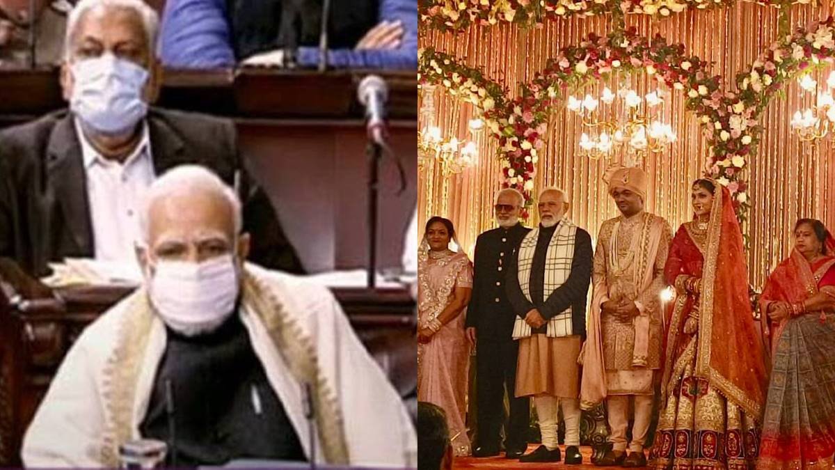 PM Narendra Modi arrived in Parliament with a mask and without a ...