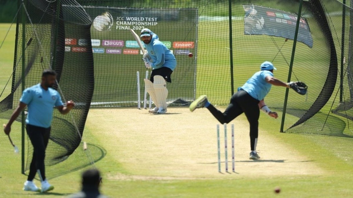 WTC Final 2023 Rohit Sharma Batting Practice ahead of IND vs AUS match ...