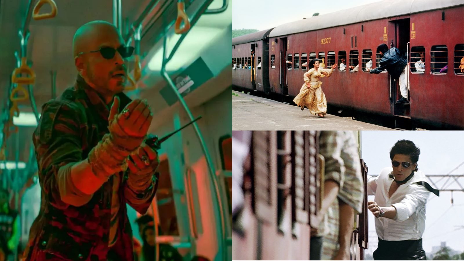 Shah Rukh Khan has given iconic train scenes in many films before Jawan ...