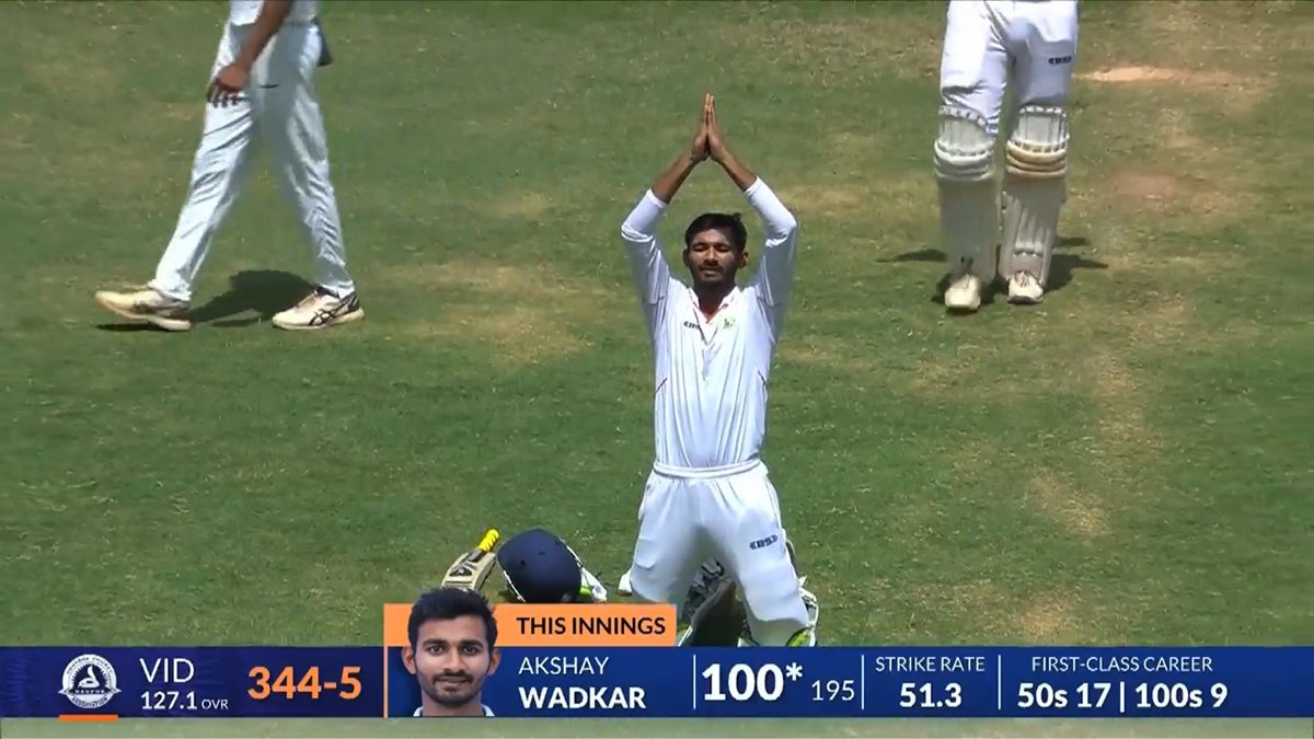Who is Akshay Wadekar scored century in Ranji Trophy Final 2024 Mumbai vs Vidarbha - Ranji ...