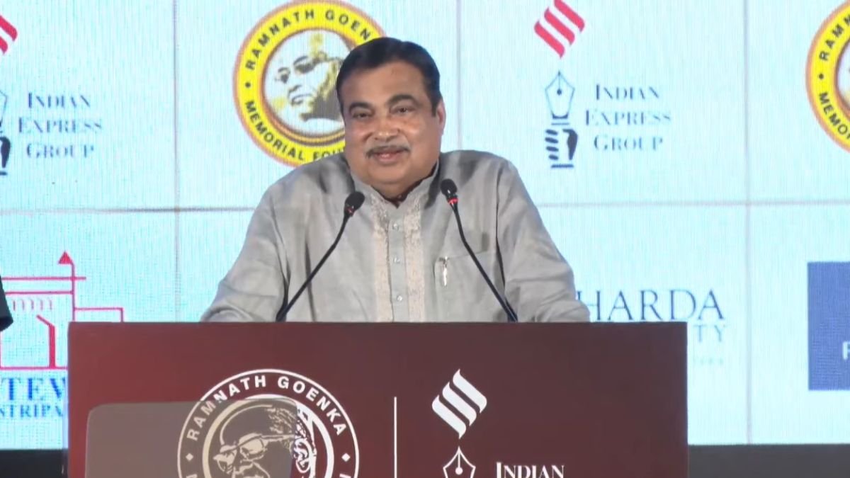 ramnath goenka awards nitin gadkari emergency praised indian express ...