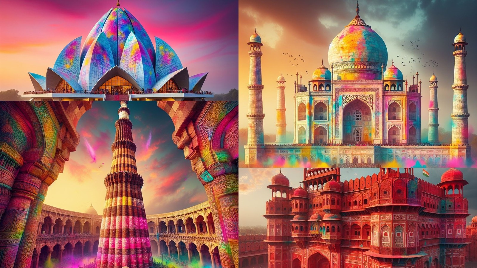 AI Photos: AI created beautiful images of Taj Mahal, Qutub Minar and ...