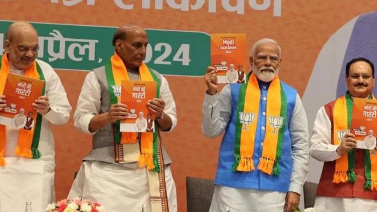 bjp launched manifesto PM Modi unveil BJP Sankalp Patra Lok Sabha elections 2024 - BJP Manifesto ...