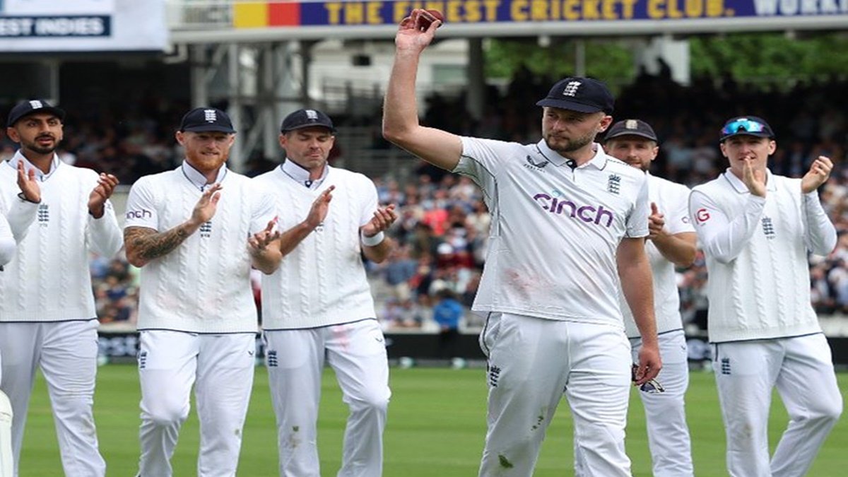ENG vs WI 1st Test West Indies first innings Gus Atkinson debut 7 ...