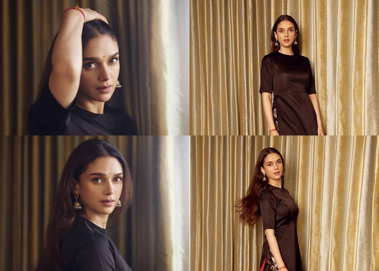 Aditi Rao Hydari in black dress fans liked the New look of Bibbojaan ...