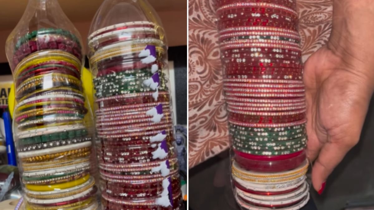 Woman uses water Bottle to make bangle box viral video leaves netizens stunned - वाह, क्या ...