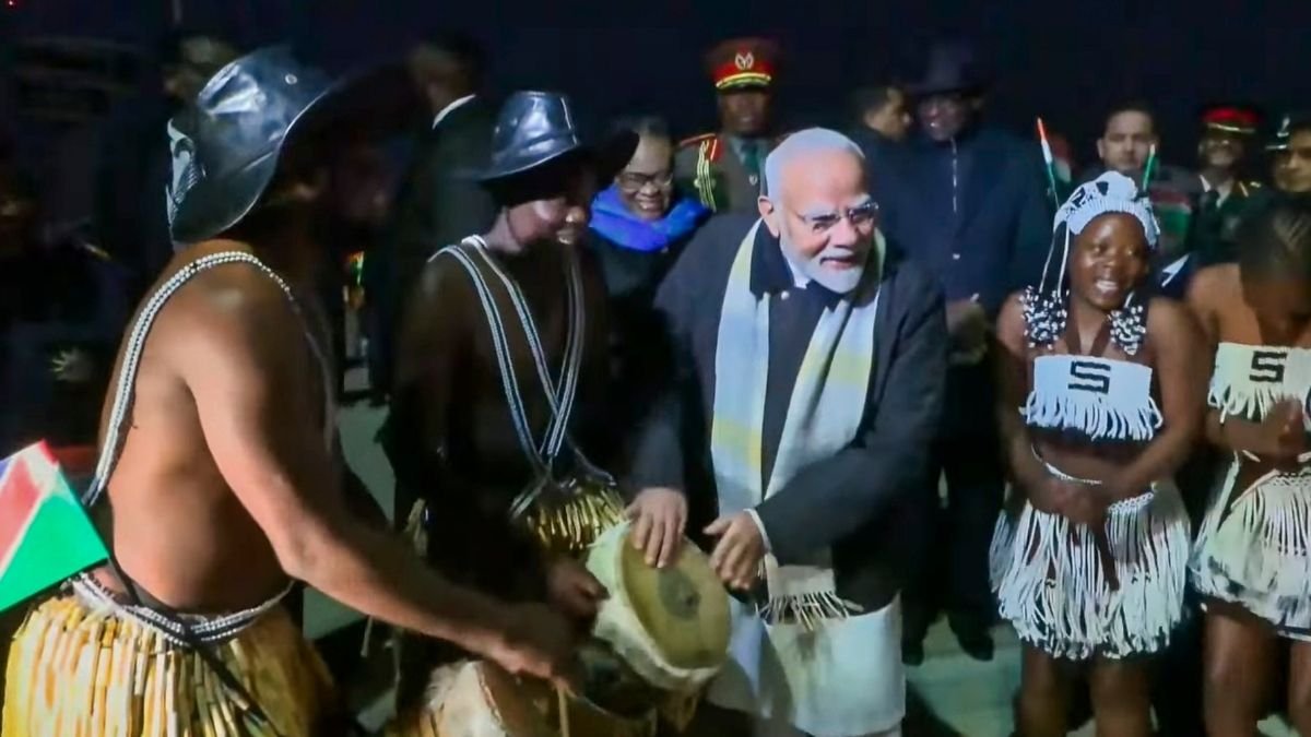PM Modi reached Namibia for first time last visit in his five nation tour | Jansatta