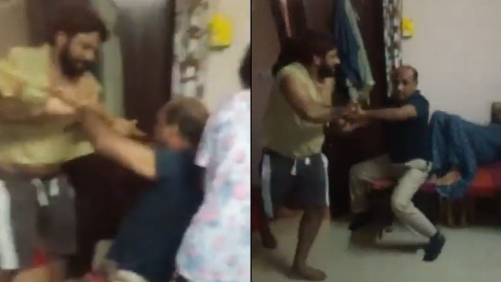 Jaipur Son beats mother to death over Wifi disconnection shocking Video of brawl emerged - बेटे ...