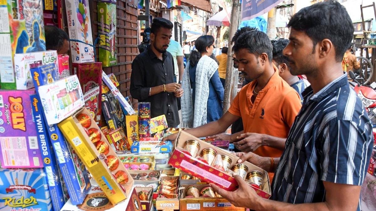 operation sindoor theme based crackers in demand in kolkata bazar on ...