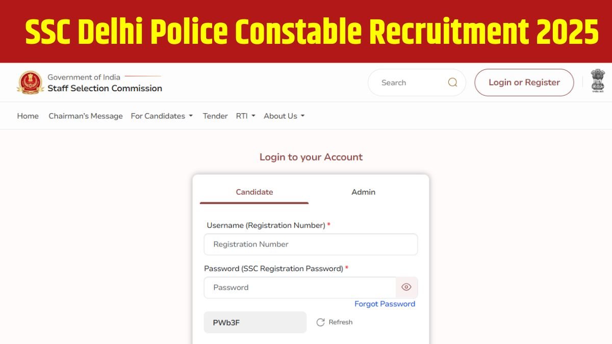 SSC Delhi Police Constable Recruitment 2025: एसएससी दिल्ली पुलिस ...