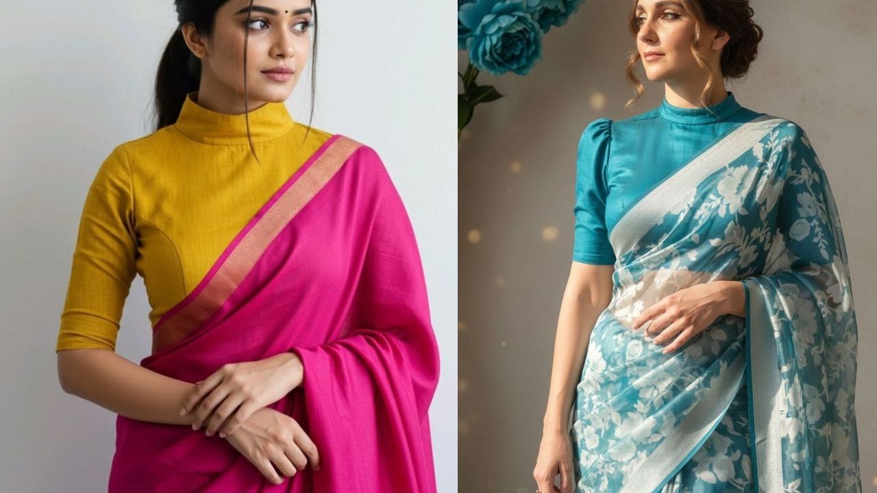 ऑफिस में साड़ी लुक को दें प्रोफेशनल टच, ट्राई कर सकती हैं ये 4 ब्लाउज ...